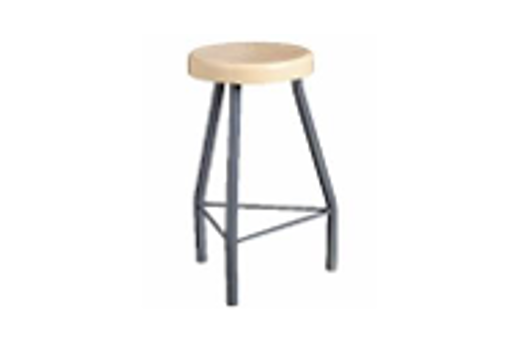 Lab Stool 460mm, 600mm and 690mm with Beige Seat - EM Supply Direct