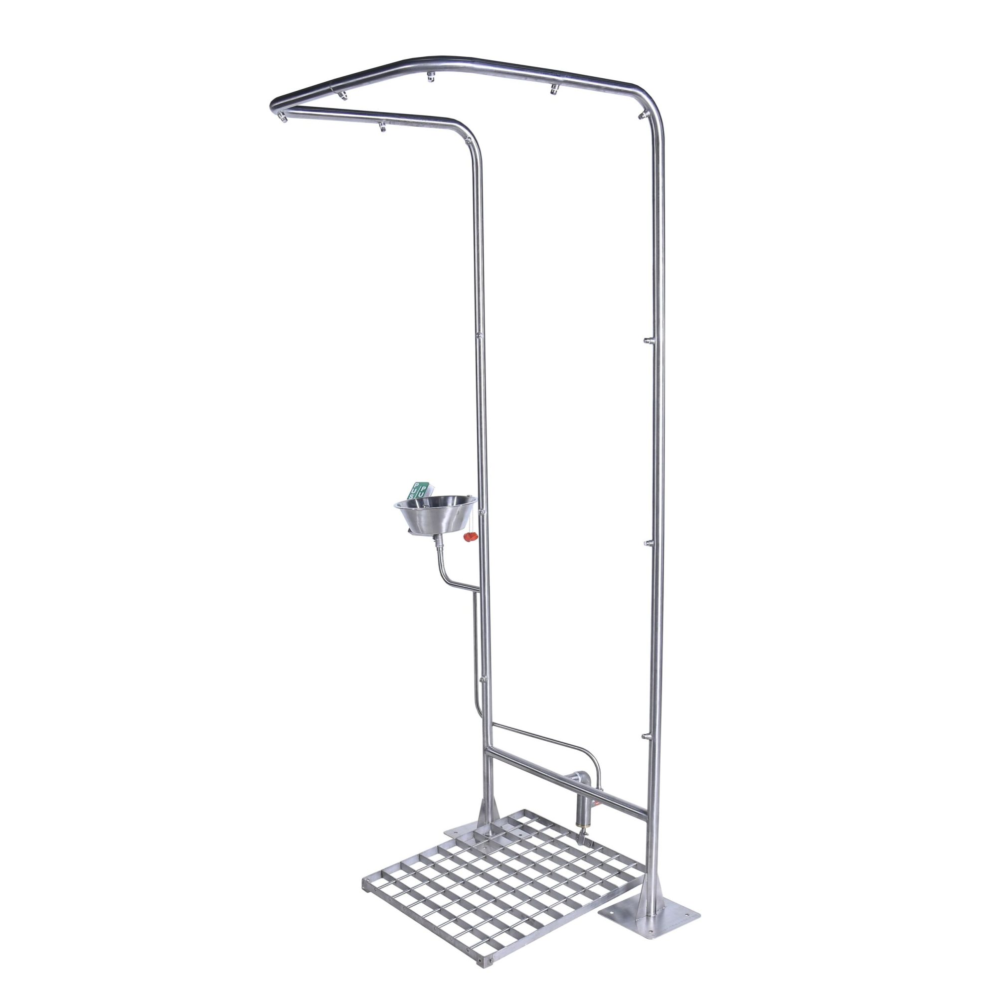 DOUBLE COLUMN FOOT OPERATED EMERGENCY SHOWER - EM Supply Direct