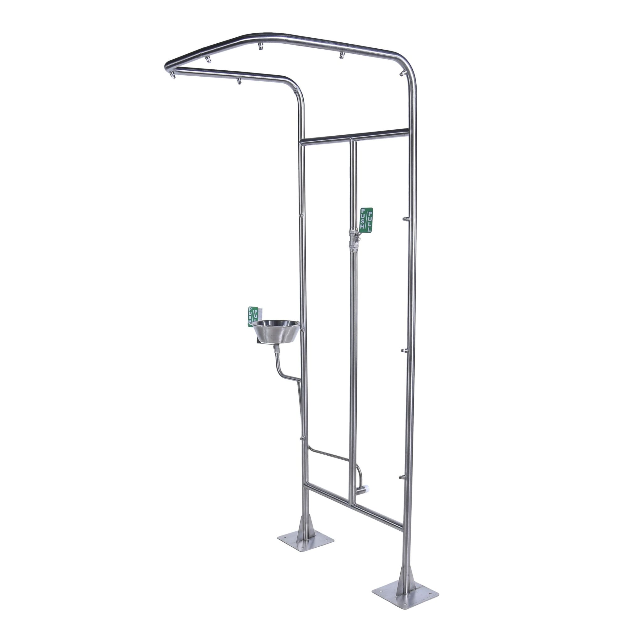 EMERGENCY SHOWER - DOUBLE COLUMN HAND OPERATED - EM Supply Direct