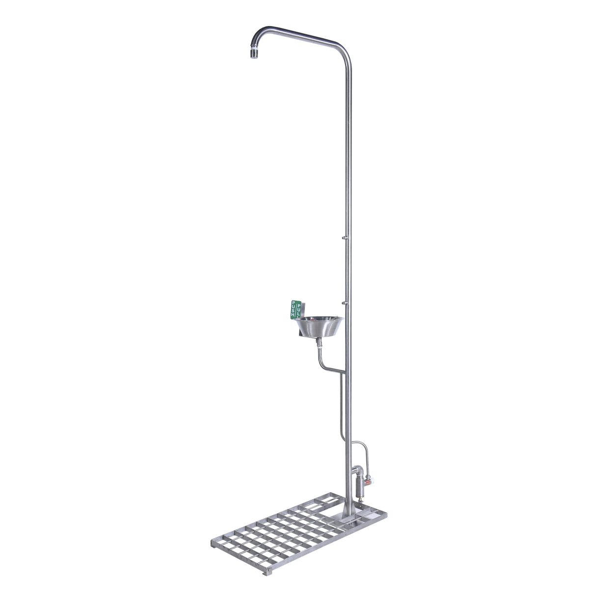 SINGLE COLUMN FOOT OPERATED EMERGENCY SHOWER - EM Supply Direct