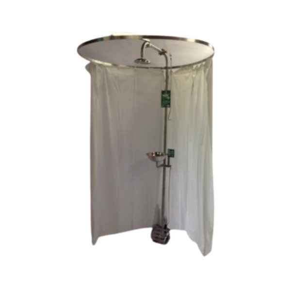 SHOWER & FOOT SINGLE COLUMN HAND EYEWASH STATION - EM Supply Direct