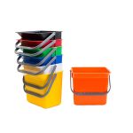 6lt HEAVY DUTY PLASTIC BUCKET - Black, Blue, Green, Red, White, Yellow ...