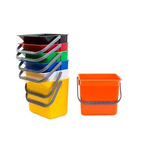 6lt HEAVY DUTY PLASTIC BUCKET - Black, Blue, Green, Red, White, Yellow ...
